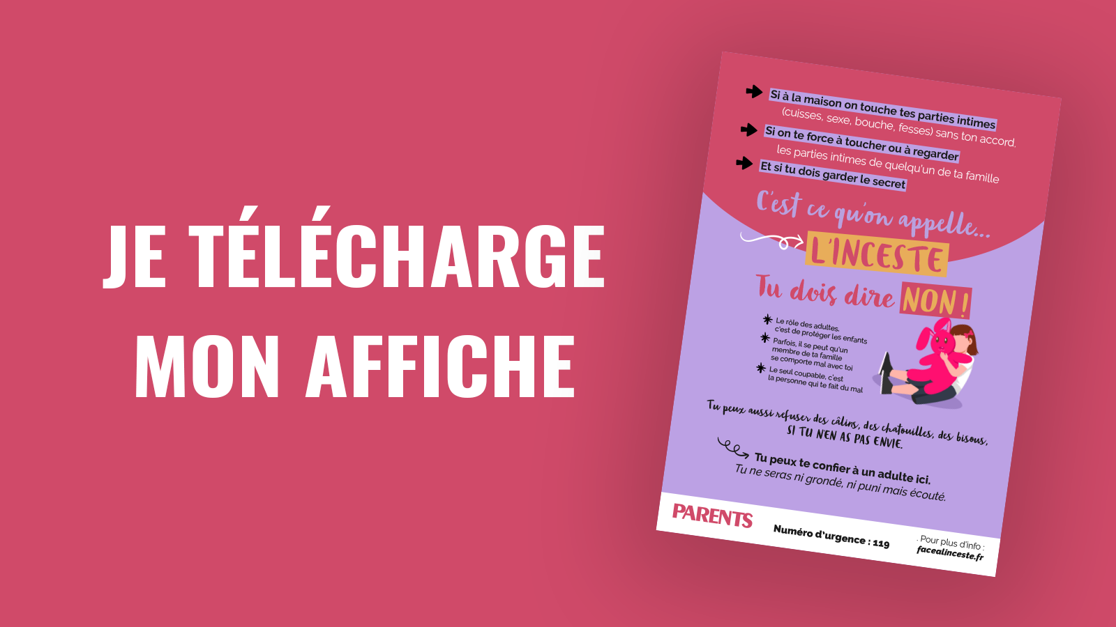 Parents s'engage pour lutter contre l'inceste et lance une affiche à ...